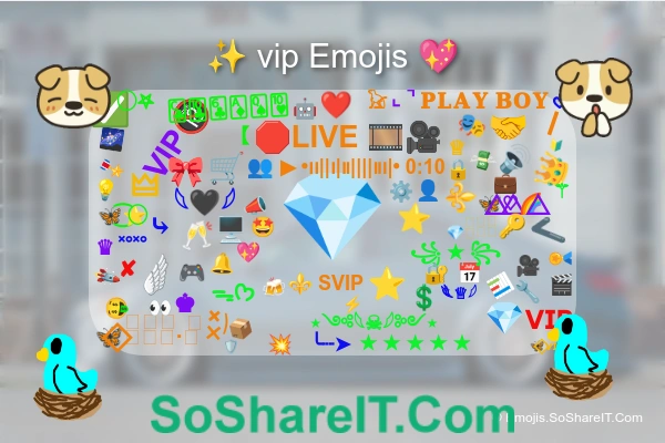 13+ vip Emojis | 💎 💎ᴠɪᴘ 👑 ᴠɪᴘ ⭐ | Copy & Paste